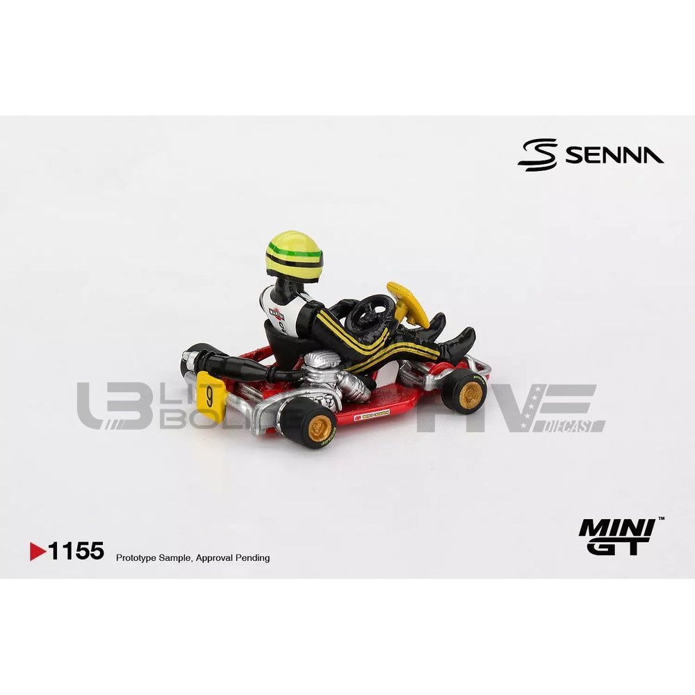 MGT01155-BL – MINI GT 1/64 - KARTING Ayrton Senna Formula K World ...