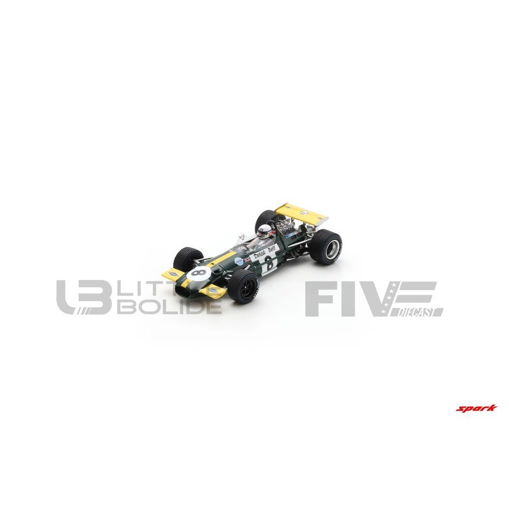 S8325 – SPARK 1/43 - BRABHAM BT26A - Belgian GP 1970 (D. Bell) - Five ...