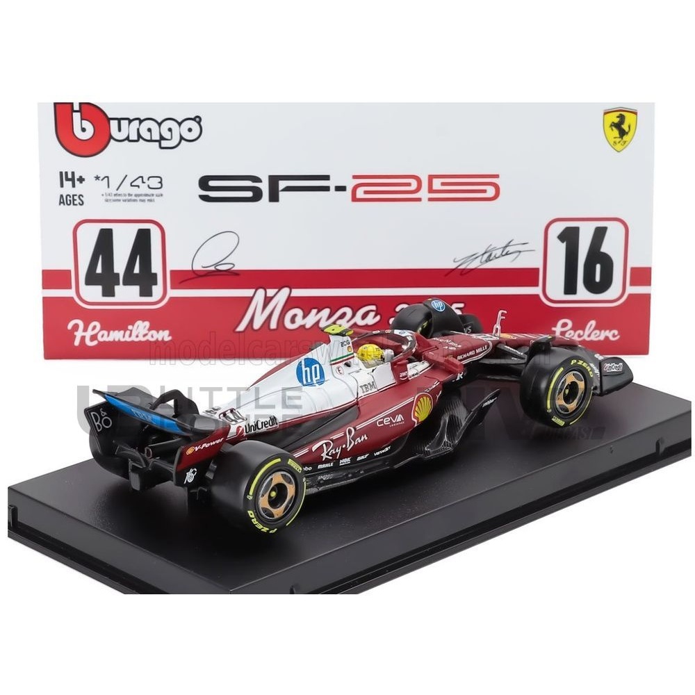36852-H44-Monza – BBURAGO 1/43 - FERRARI SF-25 - Italian GP 2025 (L ...