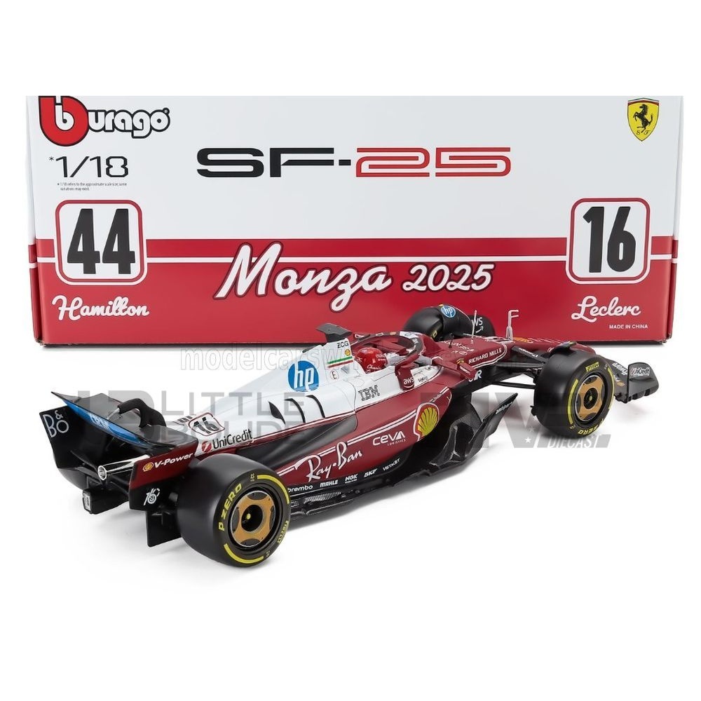 16816-L16-Monza – BBURAGO 1/18 - FERRARI SF-25 - Italian GP 2025 (L ...
