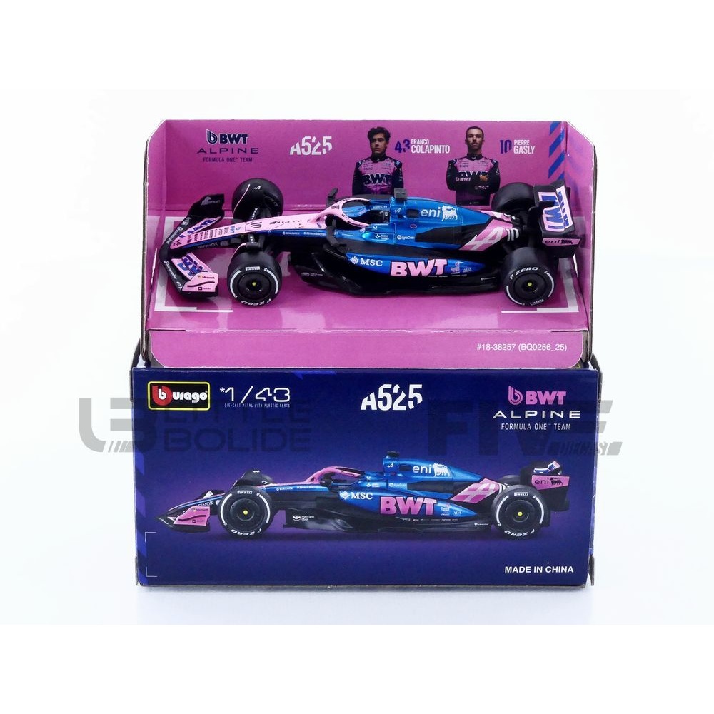 38257-G10 – BBURAGO 1/43 - ALPINE A525 - Season Car 2025 (P. Gasly ...